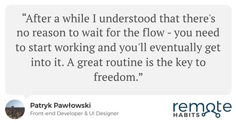 Interview With Patryk A Front End Developer Ui Designer Remote Habits