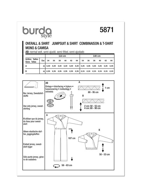Burda 5871 Misses Jumpsuit And Top