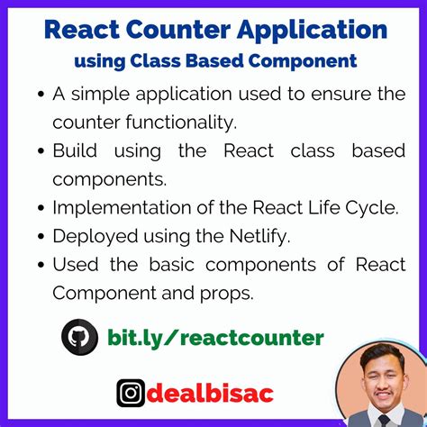 React Reactjs Counterapplication Counter Netlify Classbasedcomponent Reactlifecycle