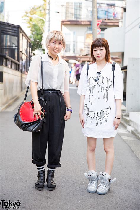 Harajuku Girls In Monochrome Outfits Tokyo Fashion