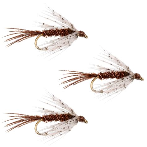 3 Pack Soft Hackle Partridge And Pheasant Tail Fly Fishing Wet Flies