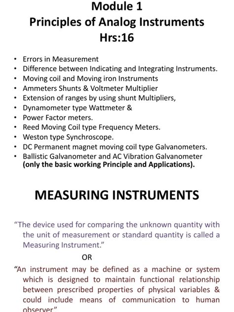 analog instruments pdf inductor observational error
