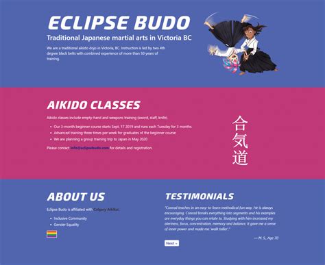 Single Page WordPress Website For EclipseBudo Createscape Design