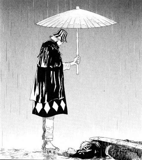 A Black And White Drawing Of A Person Holding An Umbrella