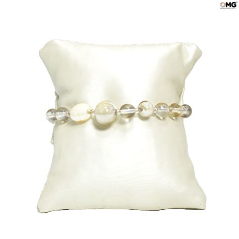 Bracelet Nizza With Gold Original Murano Glass Omg