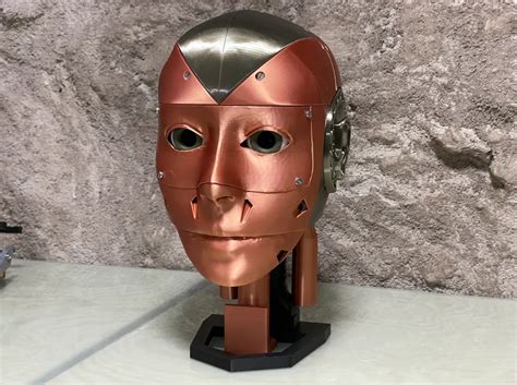 Inmoov Robot Head Remixed By Hilderonny Makerworld