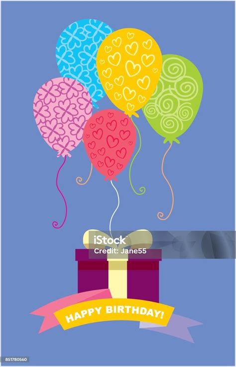생일 벡터 카드입니다 손으로 그린 벡터 일러스트 레이 션 초대장 서식 파일 디자인입니다 공휴일에 대한 스톡 벡터 아트 및 기타