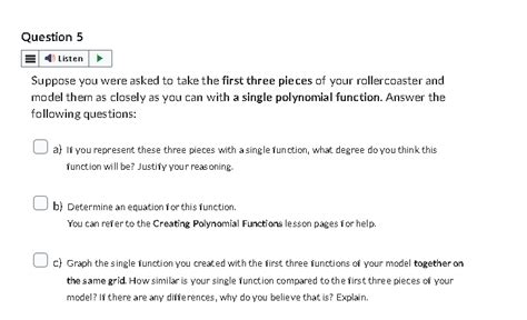 Your Task In This Assignment Is To Use Polynomial