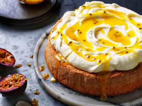 Sponge Cake With Passionfruit Myfoodbook