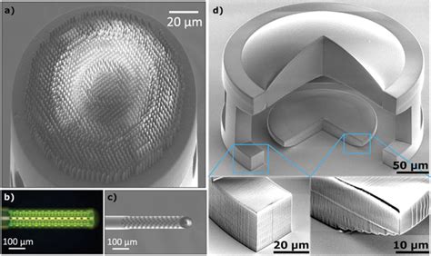 High Precision Pristine Polymer Structures For Nanophotonics And Download Scientific Diagram
