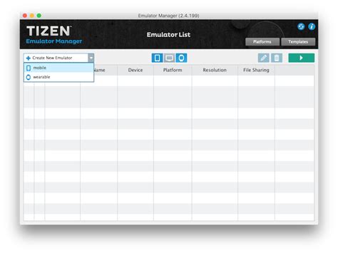 Unity Manual Tizen Emulator