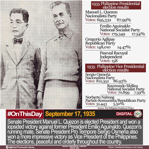 Bohol Provincial Library Onthisday September 17 1935 Senate
