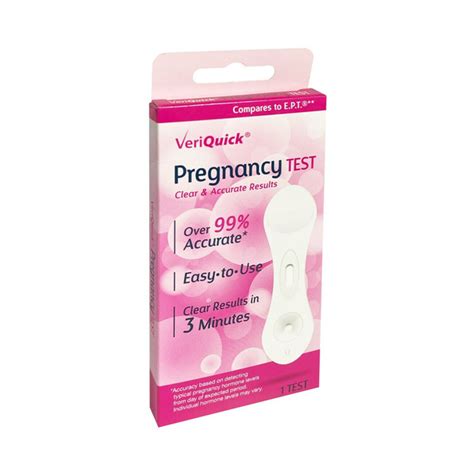 Veriquick Pregnancy Test Clear And Accurate Results Same Day Delivery Dollar Tree