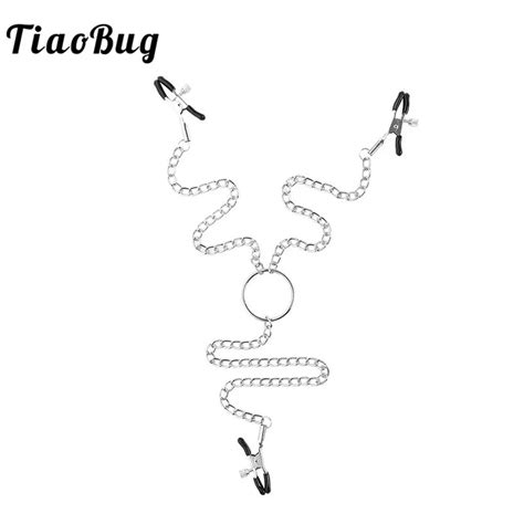 Tiaobug Metal Privates Nipple Clamps Breast Clips Bdsm Bondage Sex
