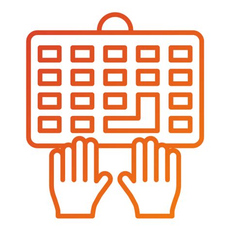 Typing Generic Gradient Outline Icon Freepik