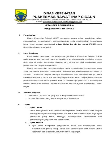Kak Uks Dan Tp Uks 2022 Pdf