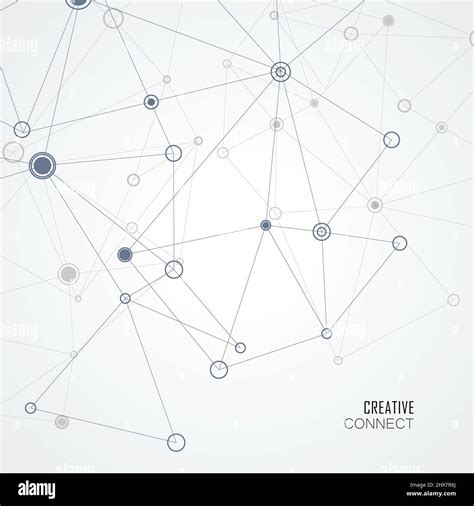 Vector Abstract Technology Molecular Structures And Geometric Graphic Design Stock Vector Image