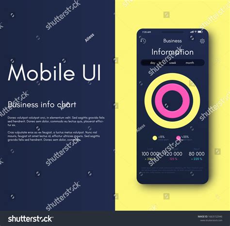 Mobile Application Infographic Interface Ui Design Stock Vector Royalty Free 1663152946