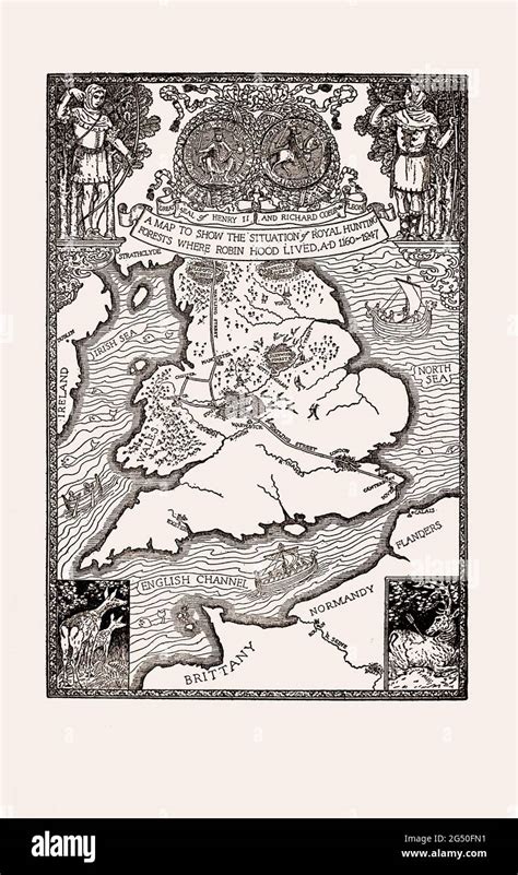 Bold Robin Hood And His Outlaw Band Book Illustration By Louis Rhead
