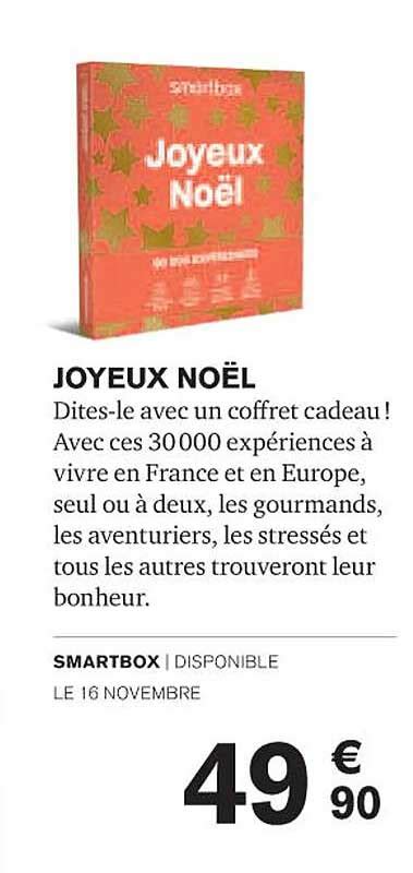 Promo Joyeux Noël Smartbox Chez Carrefour Icatalogue Fr