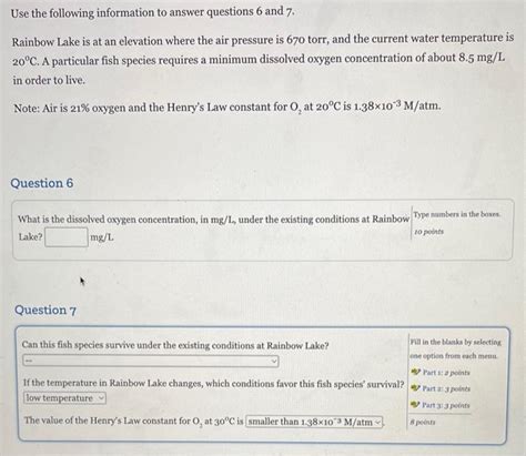 solved use the following information to answer questions 6
