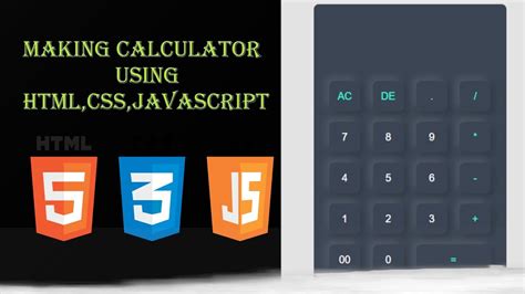 how to make a scientific calculator using html css and javascript
