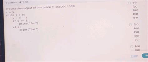 Question 4 Of 32 Predict The Output Of This StudyX