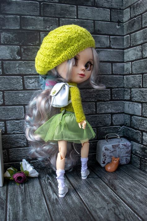 Green Blythe Doll Outfit Also For Momoko Pullip Dolls Blythe Dolls Soft Dolls Doll Clothes