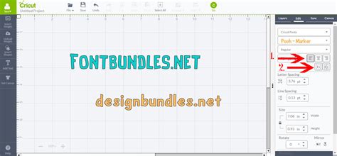 How To Use The Text Edit Panel In Cricut Design Space Design Bundles