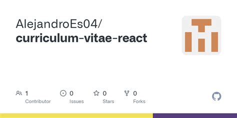 GitHub AlejandroEs Curriculum Vitae React