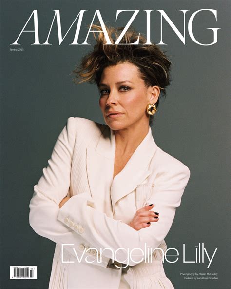 Evangeline Lilly Covers Amazing Magazine Issue 3 Theamazingmagazine