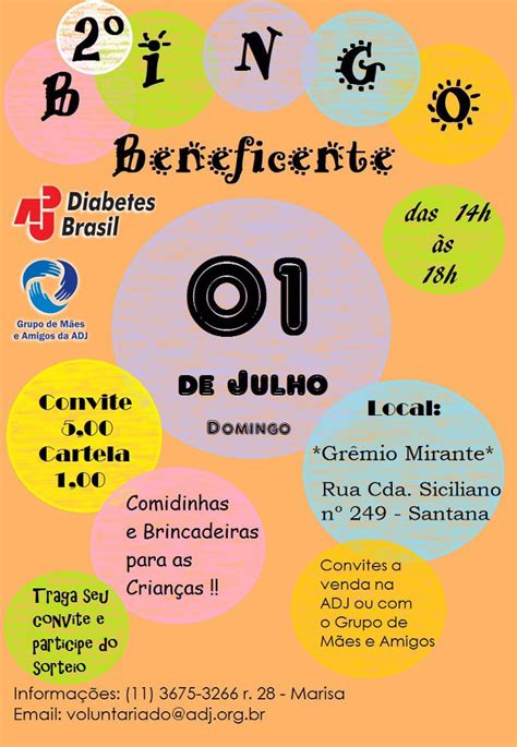 JoÃo Pedro E O Diabetes 2º Bingo Beneficente Da Adj Sp Você Vai