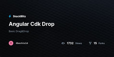 angular cdk drop stackblitz