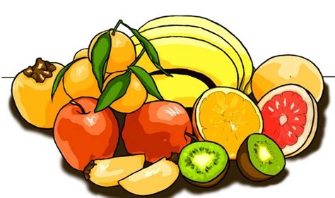 Картинки для срисовки экзотические фрукты