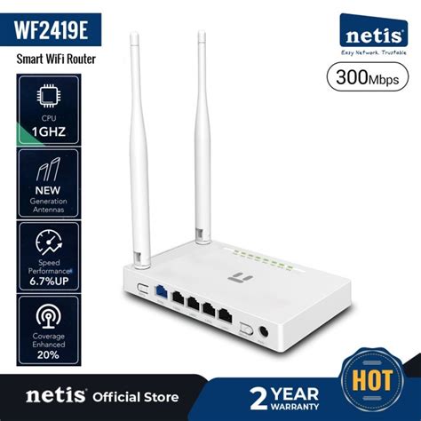 jual netis router wf2419e 300mbps high speed 2 antena shopee indonesia