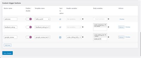Understanding Custom Trigger Buttons In Wc Messaging Sevengits