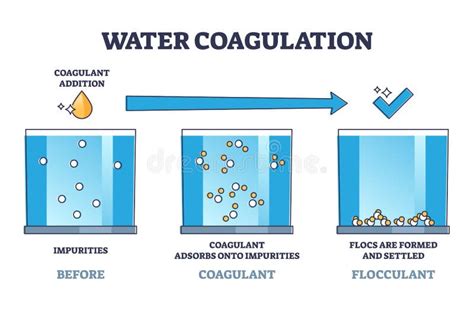 Water Purification System With Labeled Filtration Stages Outline