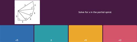 answered 1 solve for x in the partial spiral 1… bartleby