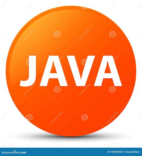 Java Orange Round Button Stock Illustration Illustration Of Round