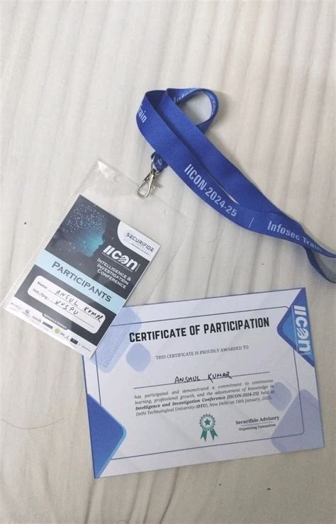 Anshul Kumar On Linkedin Iicon2025 Dtu Cybersecurity Intelligence Investigation Learning
