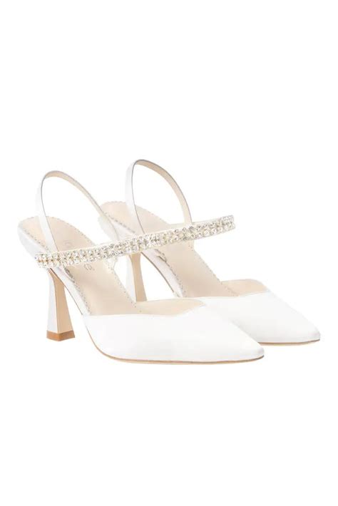 Bella Belle Campbell Crystal Slingback Wedding Shoes Brides Shoes