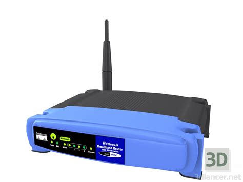 3d Model Linksys Wireless Router 21039