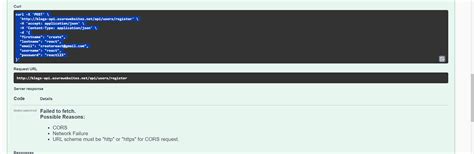 Node Js My Azure Web App Rest Node Api Works With A Curl Request In Terminal But Not With