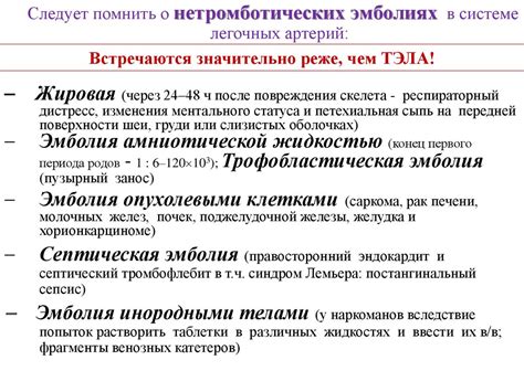 Тромбоэмболия лёгочной артерии презентация онлайн