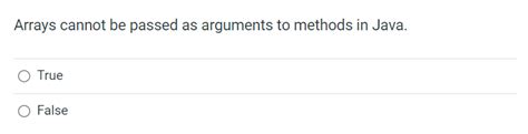 solved arrays cannot be passed as arguments to methods in