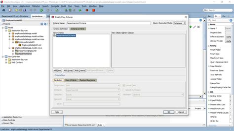 what is a view criteria in adf