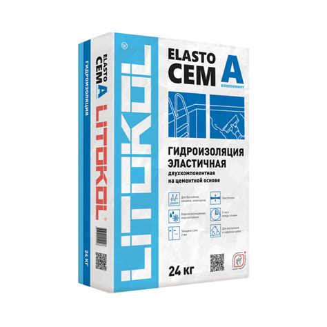 Гидроизоляция двухкомпонентная Litokol Elastocem (A+B) 32 кг купить по ...