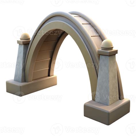 Stunning Traditional Modern Arch Bridge Isolated With Soft Lighting 60482473 Png