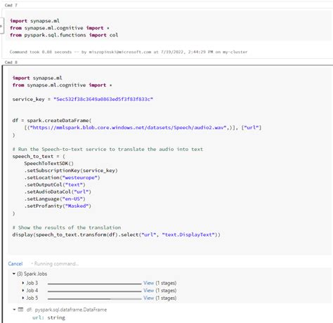 Speech To Text Example Is Not Working In Databricks · Issue 1568
