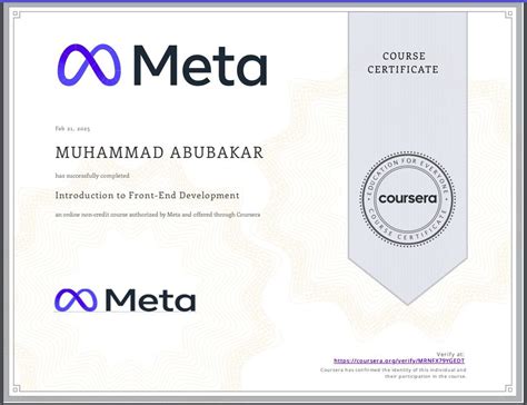 Webdevelopment Learning Meta Coursera Frontend Muhammad Abubakar